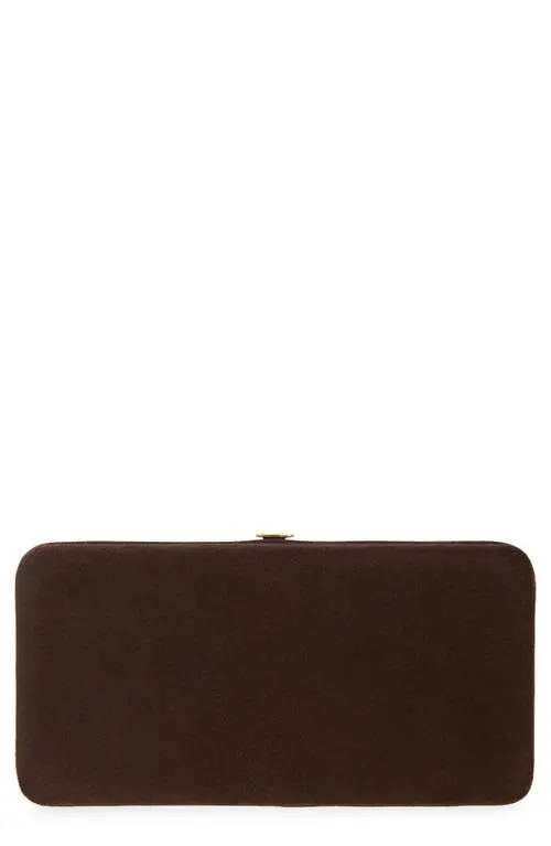Clare V. Le Tabac Suede Clutch - Truffle