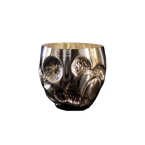 ANATOLIACRAFT Chased Copper Mug Tumbler, One Of A Kind Collection - Brown
