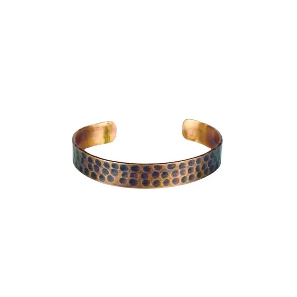ANATOLIACRAFT Hammered Copper Cuff Bracelet