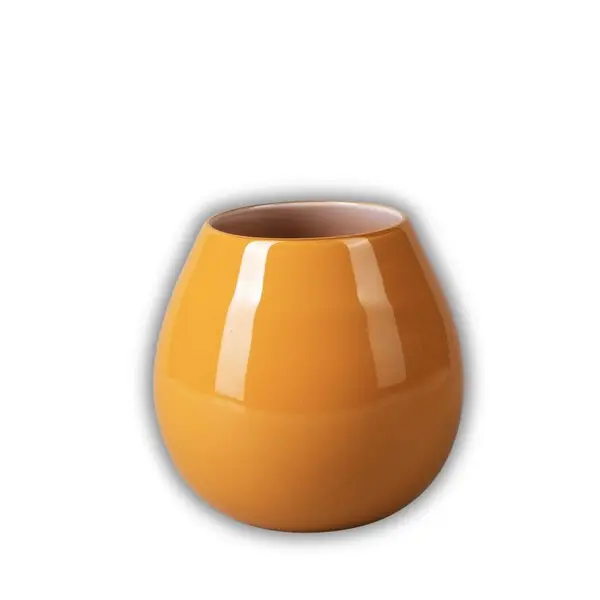 ANATOLIACRAFT Barbablanca Handmade Blown Glass Tumbler Burnt - Orange