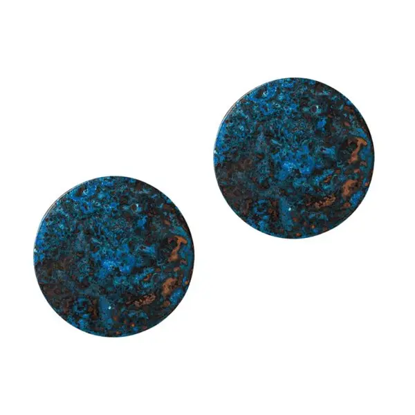 ANATOLIACRAFT Copper Verdigris Patina Coaster Set Set Of Two