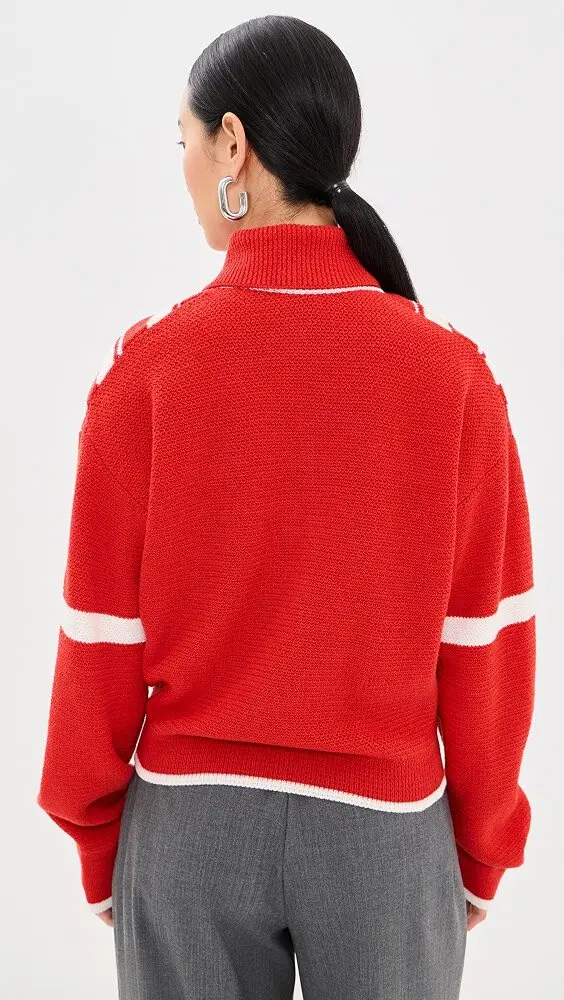 Stella McCartney Sporty 80' Wool Knit Zip Jacket