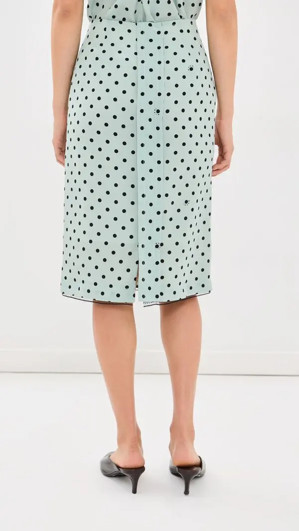 Marni Silk Midi Skirt