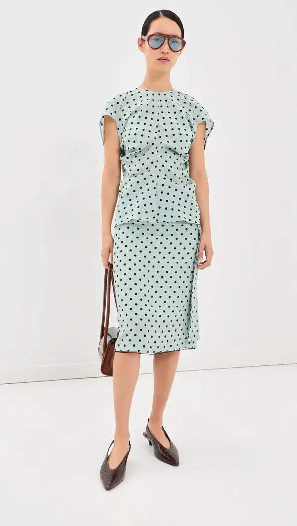 Marni Silk Midi Skirt