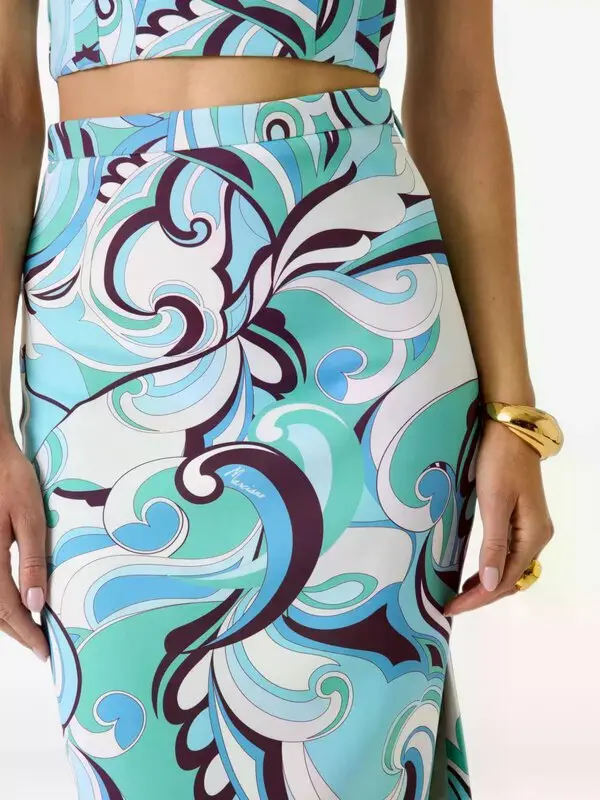 Guess Leonara Abstract-print Skirt