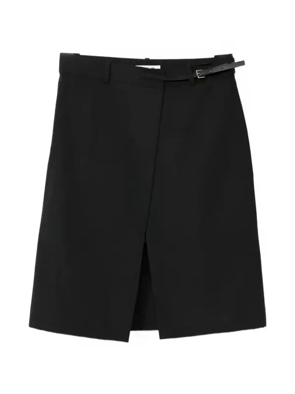 Helmut Lang Belted Wrap-style Skirt