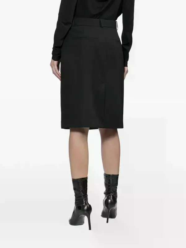 Helmut Lang Belted Wrap-style Skirt
