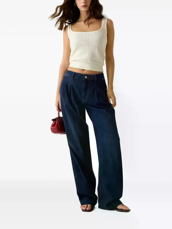 Guess Nina Pointelle-knit Tank Top