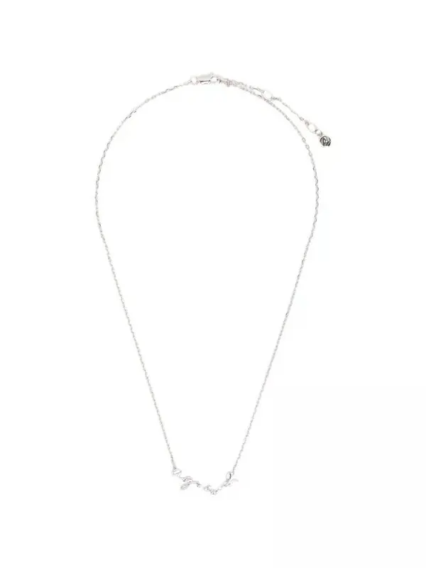 AGNES B. Logo-script Necklace