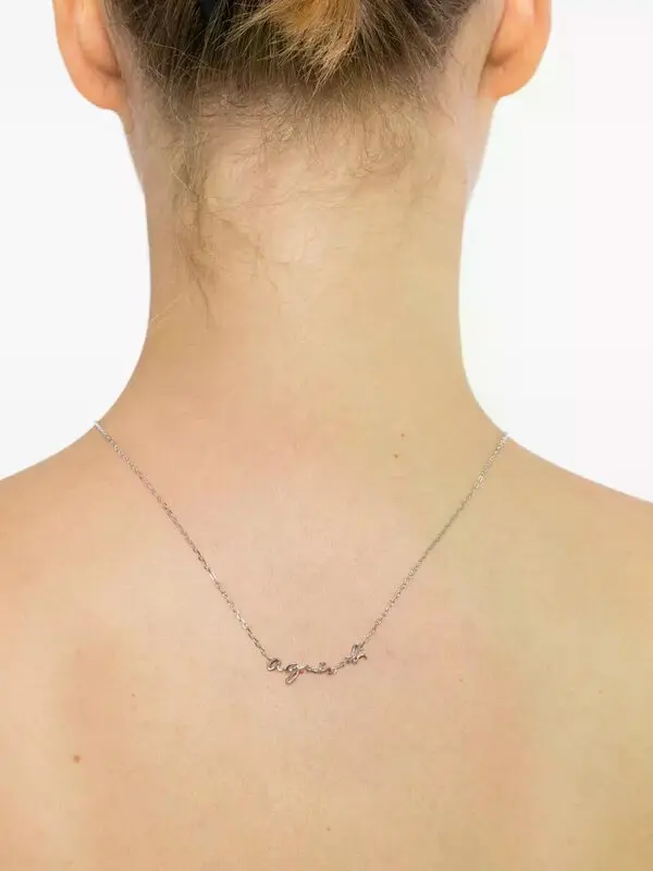 AGNES B. Logo-script Necklace