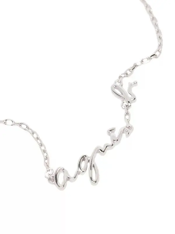 AGNES B. Logo-script Necklace