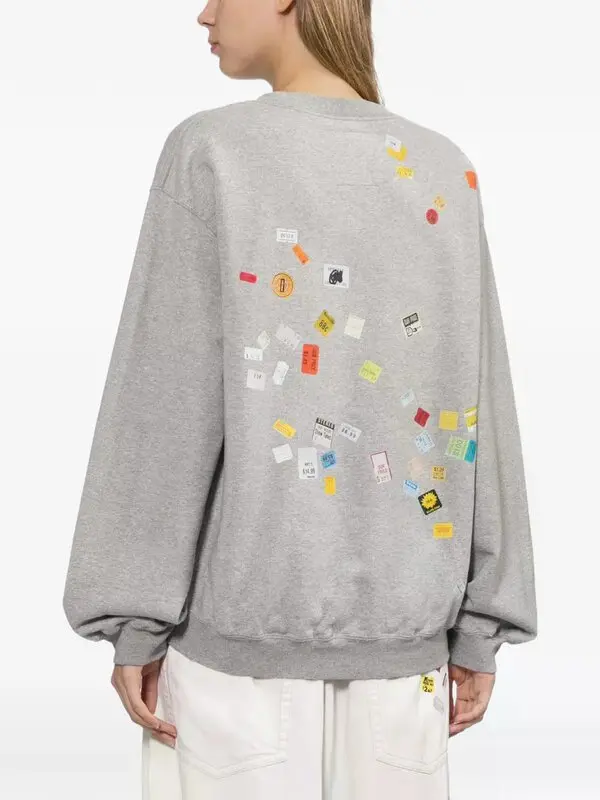Mihara Yasuhiro Price-sticker Printed Sweatshirt