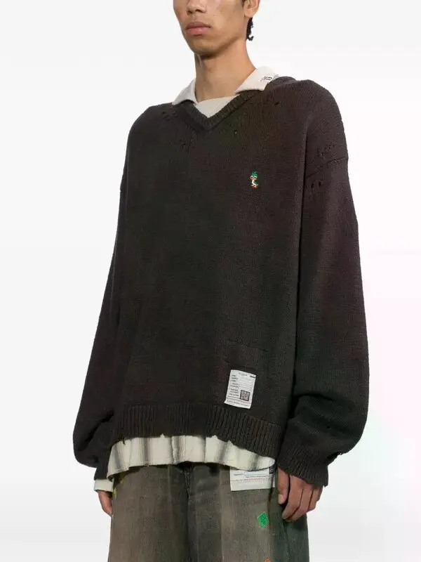 Mihara Yasuhiro Triple Layered Collar Sweater