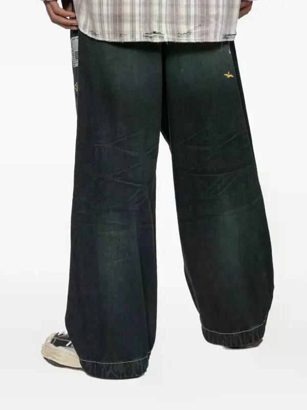 Mihara Yasuhiro Sticker-print Jeans