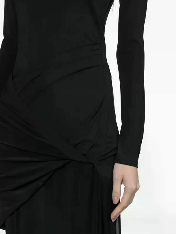 Helmut Lang Twisted Drape Dress