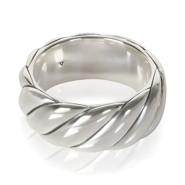 David Yurman Sterling Silver Sculpted Cable Ring - Sterling_silver