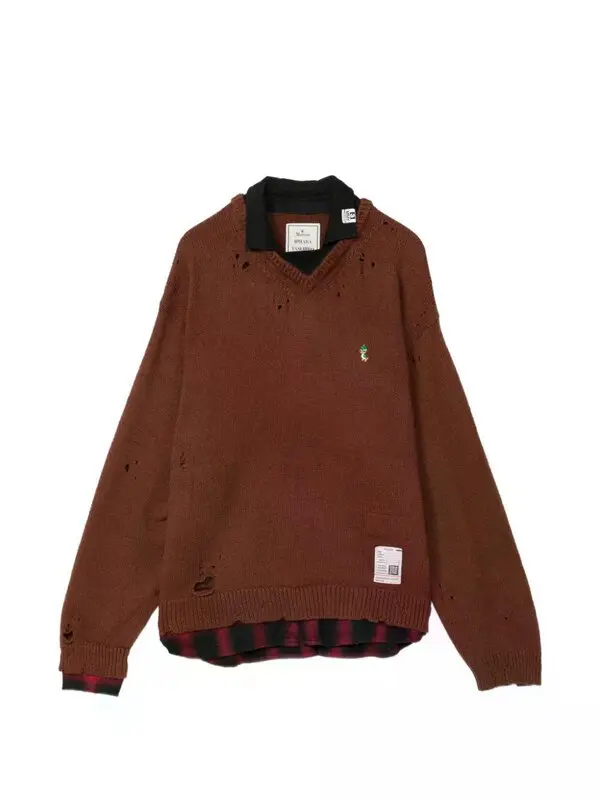 Mihara Yasuhiro Triple Layered Collar Sweater