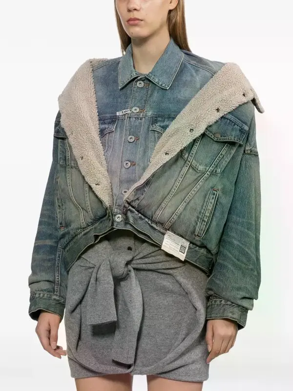 Mihara Yasuhiro Shifted Layered Denim Jacket