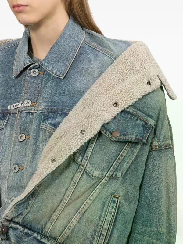 Mihara Yasuhiro Shifted Layered Denim Jacket