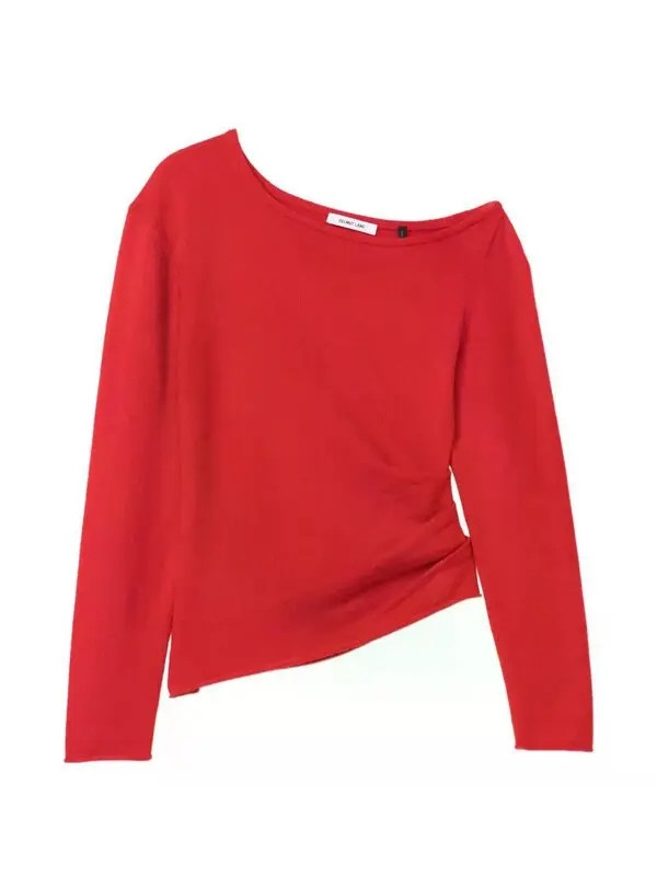 Helmut Lang Asymmetric Gathered Top