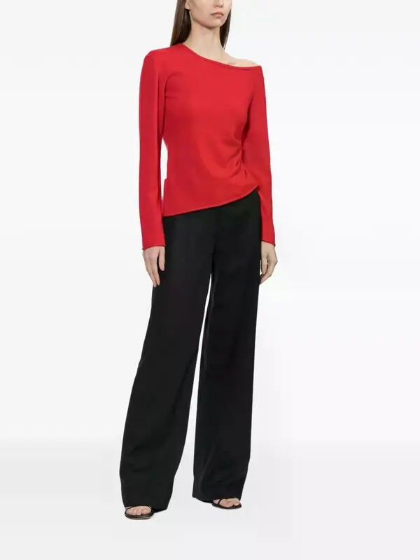 Helmut Lang Asymmetric Gathered Top