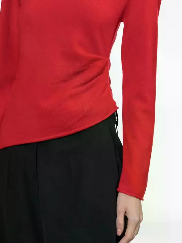 Helmut Lang Asymmetric Gathered Top