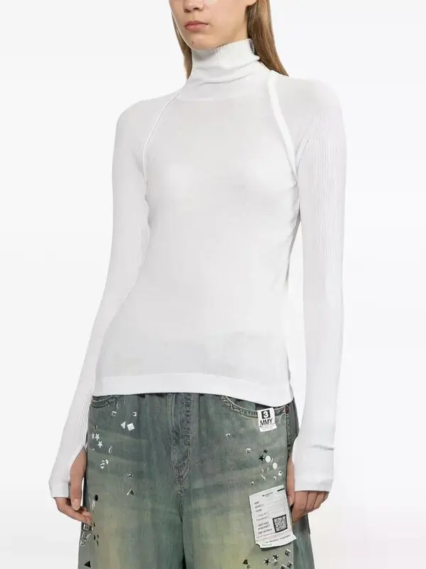 Helmut Lang Shrug Turtleneck Top