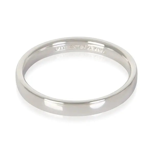Tiffany & Co. 3mm Flat Wedding Band - Platinum