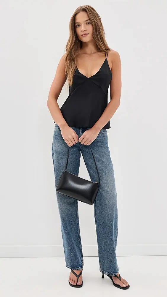 REFORMATION Jule Silk Top