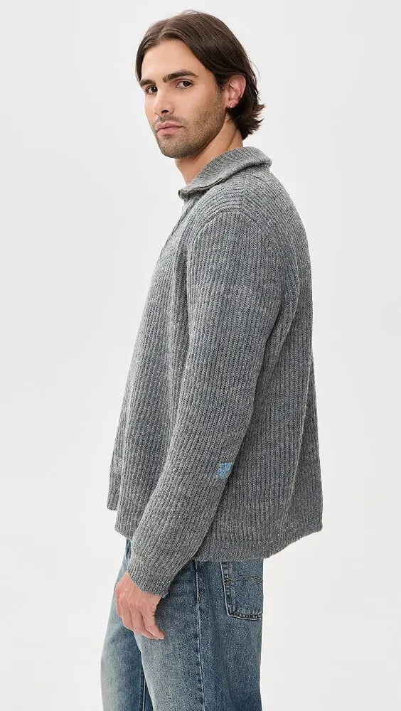 MAISON MARGIELA Mended Ribbed Sweater - Grey