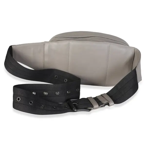 Bottega Veneta Grey Intrecciato Nappa Belt Bag
