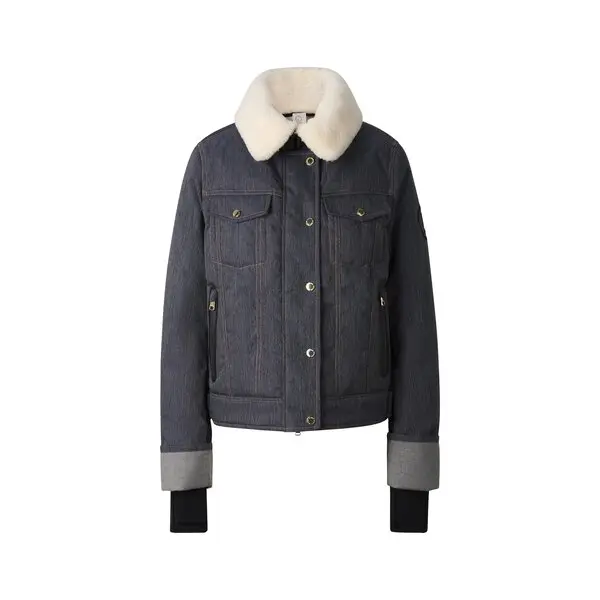 Bogner Dena Denim Ski Jacket - Navy