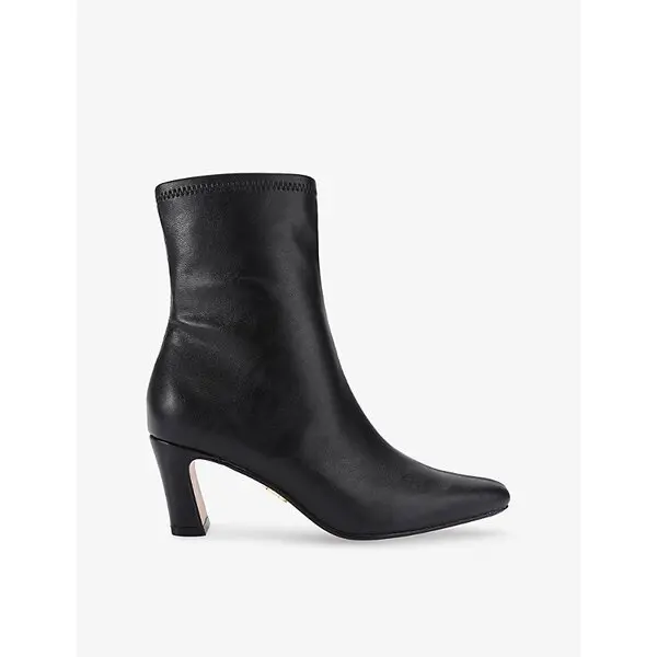 Steve Madden Willah Heeled Faux-leather Ankle Boots - Black