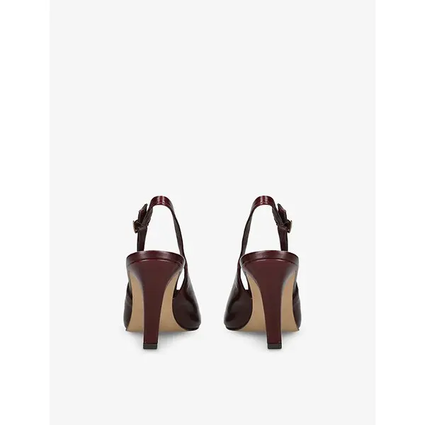 Dolce Vita Gessia Heeled Patent-leather Slingbacks - Red/dark