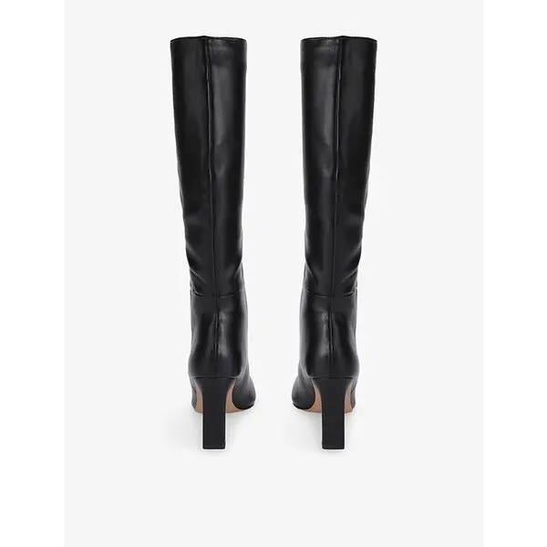 Steve Madden Max In Heeled Faux-leather High-leg Boots