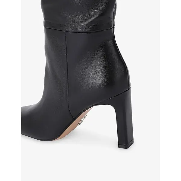 Steve Madden Max In Heeled Faux-leather High-leg Boots