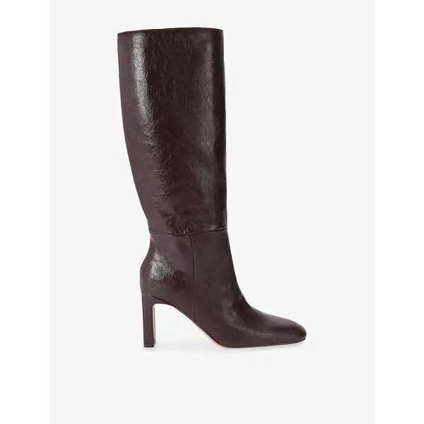 Steve Madden Max In Heeled Faux-leather High-leg Boots