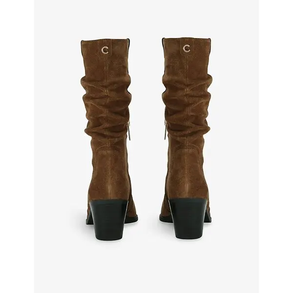 Carvela Salvetti Slouch Suede Calf-length Boots