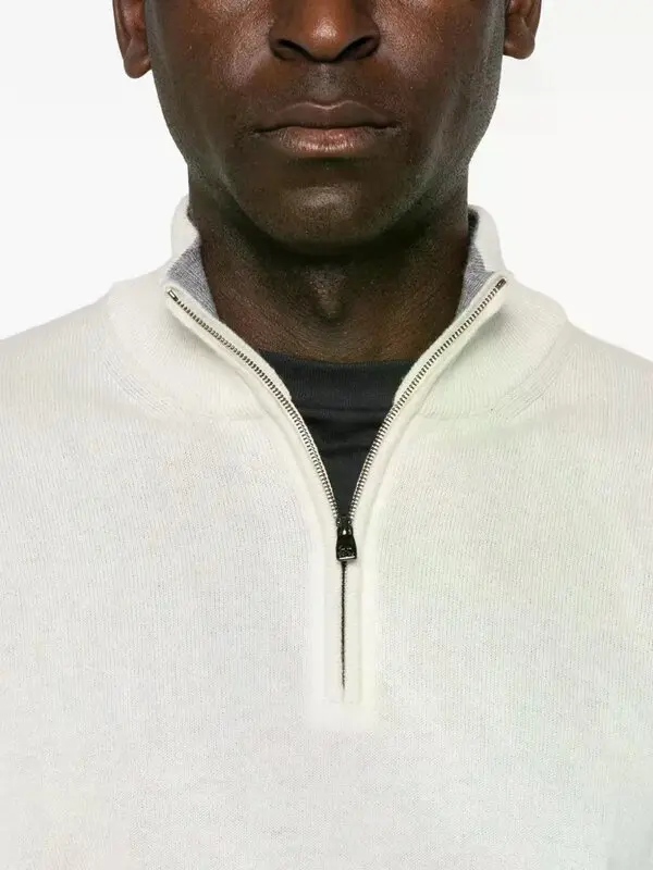 Corneliani Quarter-zip Knitted Sweater
