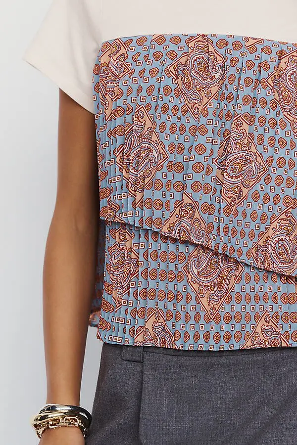 Maeve Pleated Twofer Tee