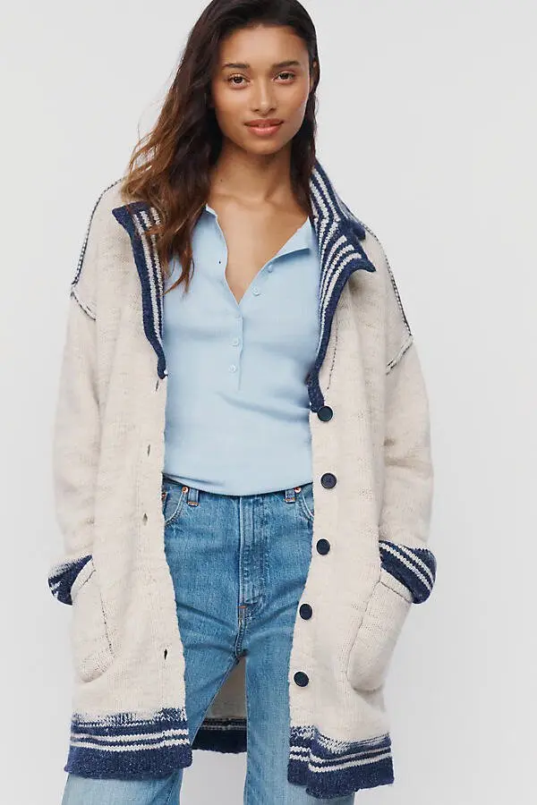 PILCRO Wool Len Longle Cardigan