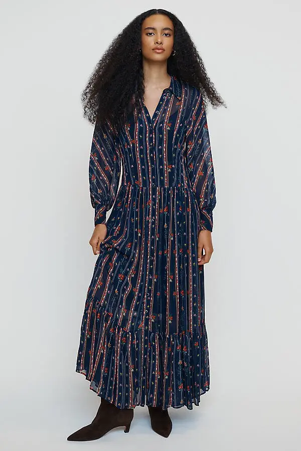 Anthropologie Tiered Maxi Dress