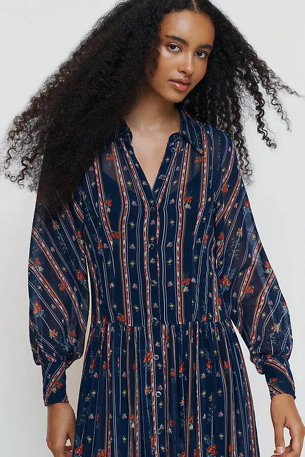 Anthropologie Tiered Maxi Dress