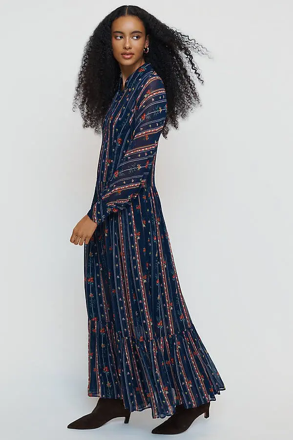 Anthropologie Tiered Maxi Dress