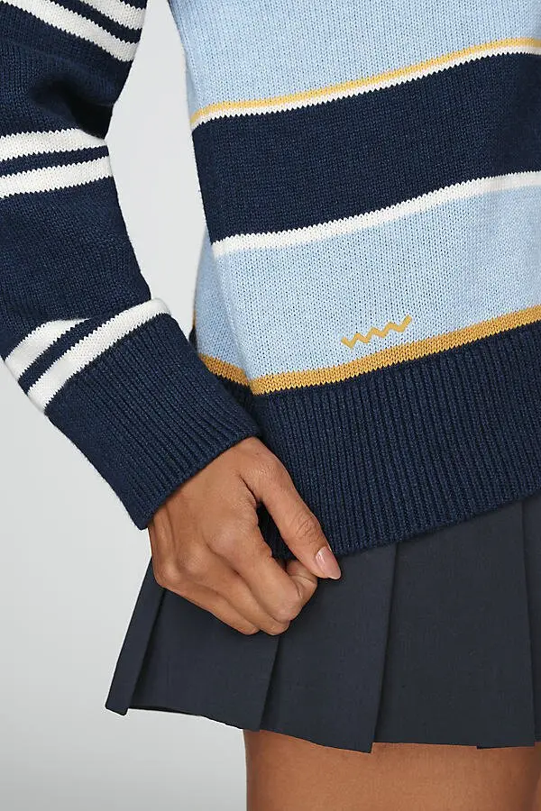 ROWING BLAZERS Striped V-neck Sweater