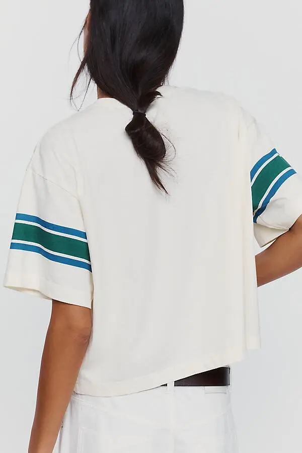 RAISONNEL 100% Cotton Retro Striped Tee