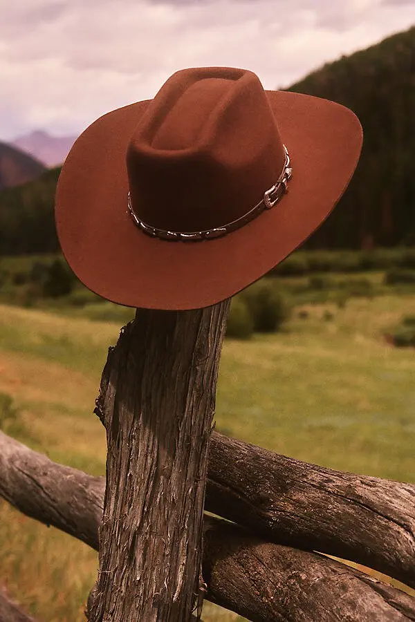 Anthropologie Atticus Fedora - Cinnamon