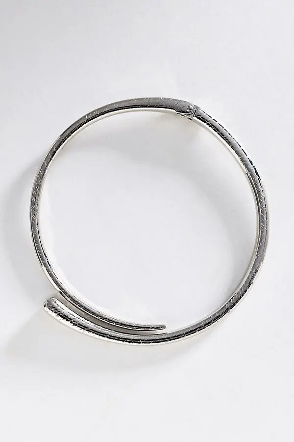 Anthropologie Power Piece Collar Necklace - Silver