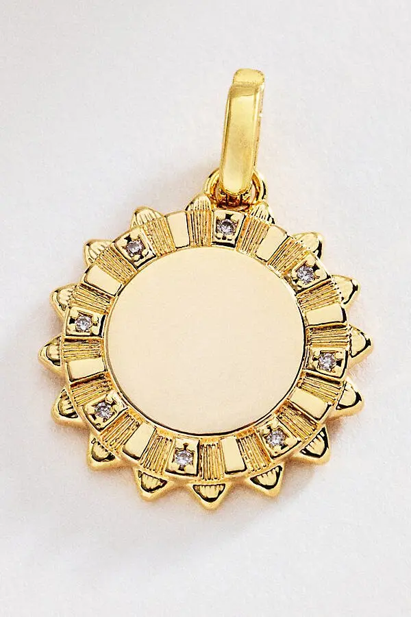 Anthropologie Encrusted Sun Charm
