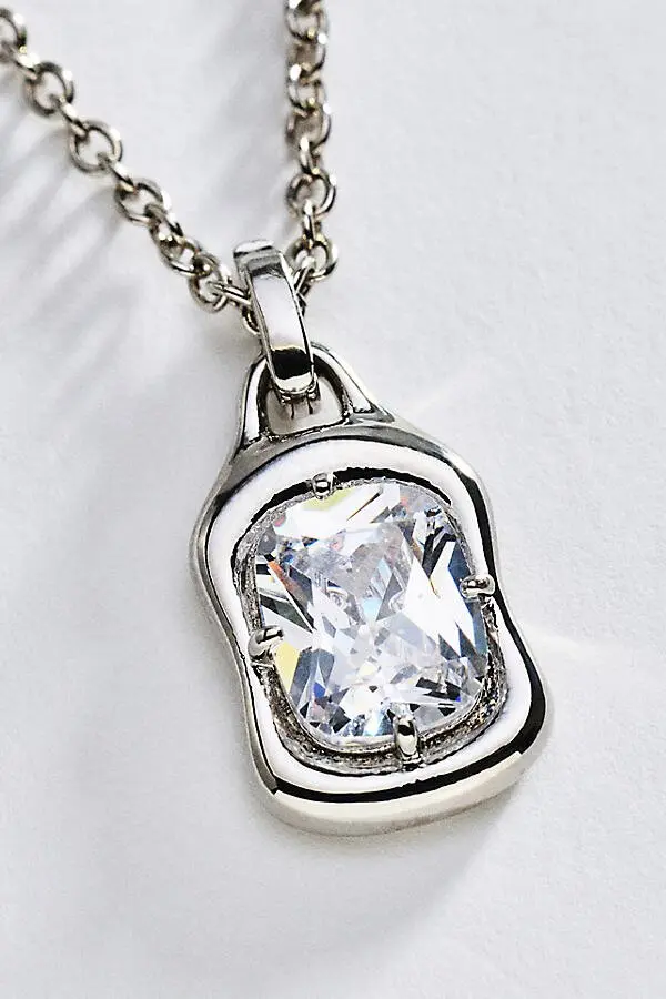 Anthropologie Rectangle Charm - Silver